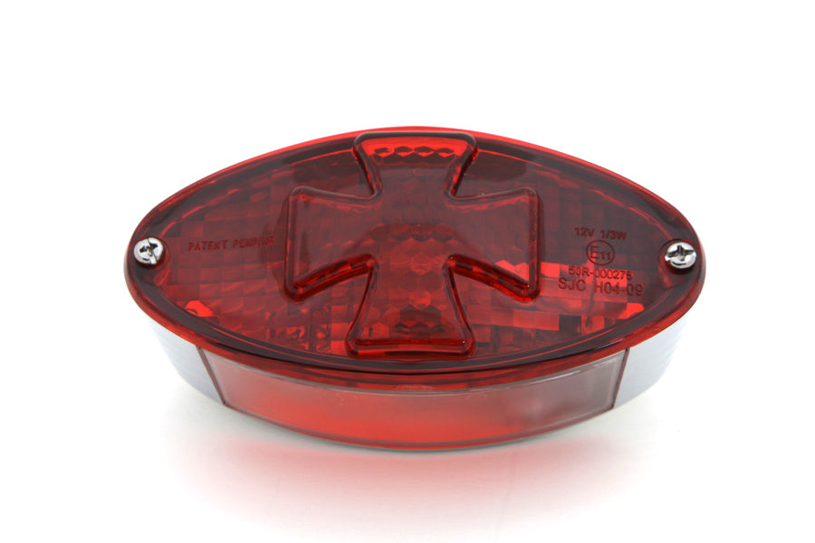 Cat Eye Tail Light with Maltese Cross – Sporty Parts