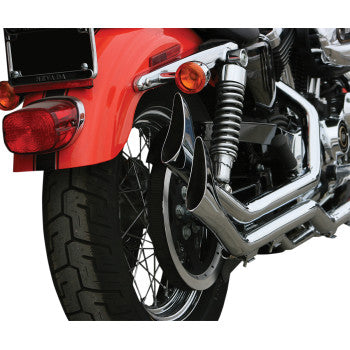 Side-by-Side Upsweep Fishtail Exhaust Harley Davidson Sportster ...