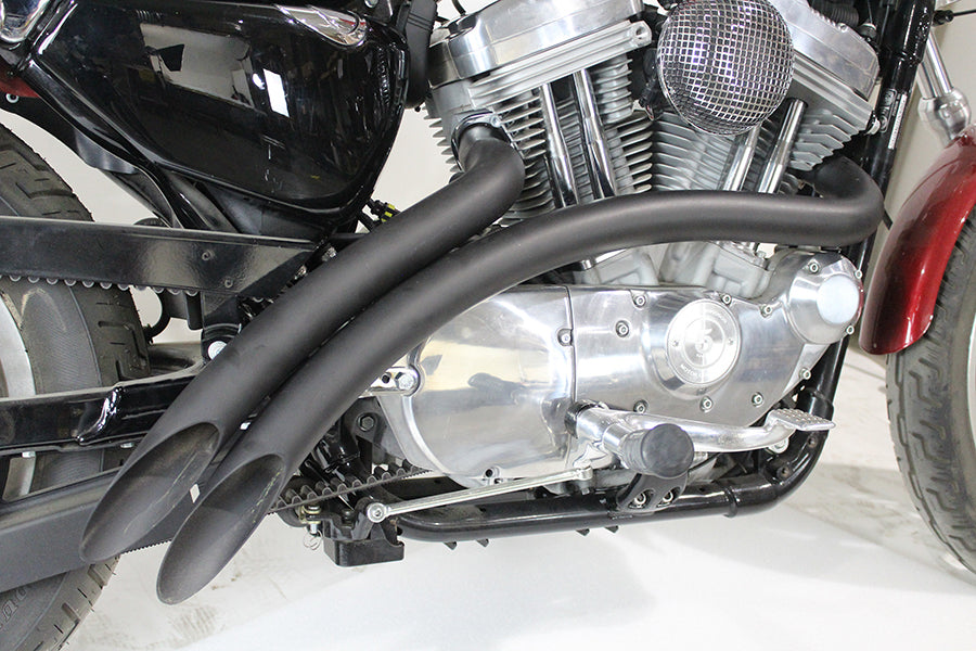 Curved Radius Drag Pipes for Harley Davidson Sportster – Sporty Parts